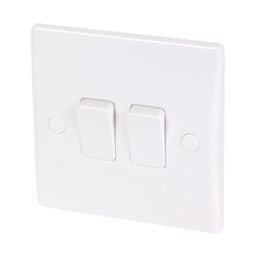 Schneider Electric Ultimate Slimline 16AX 2-Gang 2-Way Light Switch ...