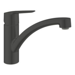 Grohe QuickFix Start Low Spout Kitchen Tap Matt Black - Screwfix