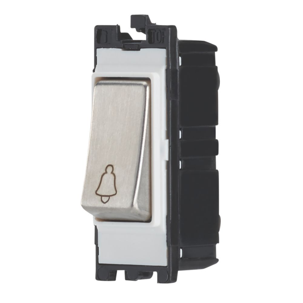 Contactum Decorative 10AX 1-Way Grid Retractive Bell Push Switch ...