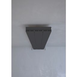 Kudox AluLite Flat 1800mm x 280mm 2337BTU Black Vertical Designer ...