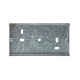 Appleby 2-Gang Galvanised Steel Knockout Box 35mm - Screwfix