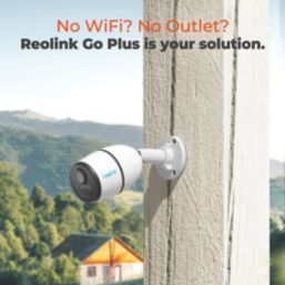 Reolink 2K Go Pro+64GB Solar-Powered White Wireless 1440p Indoor ...