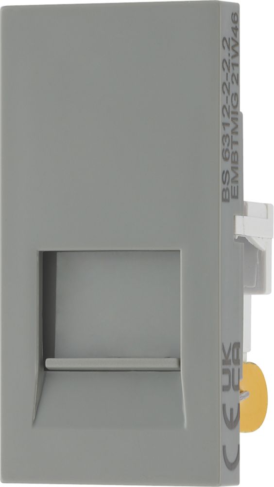 British General Modular Master Telephone Socket Grey - Screwfix