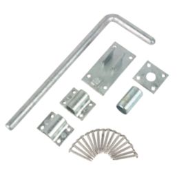 GateMate Door Bolt Silver 300mm - Screwfix