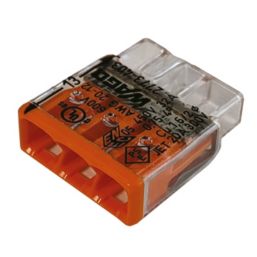 Wago 2773-403 32A 3-Way Push-Wire Connectors 100 Pack - Screwfix
