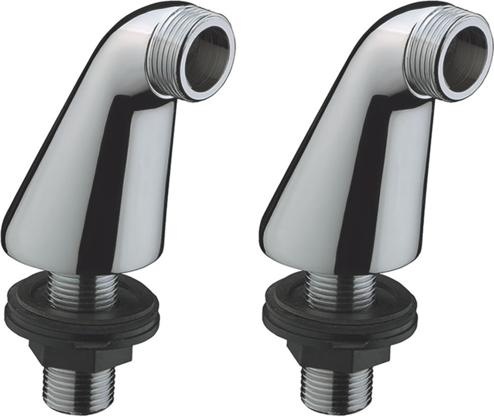 Hansgrohe Universal Pillar Unions Chrome - Screwfix