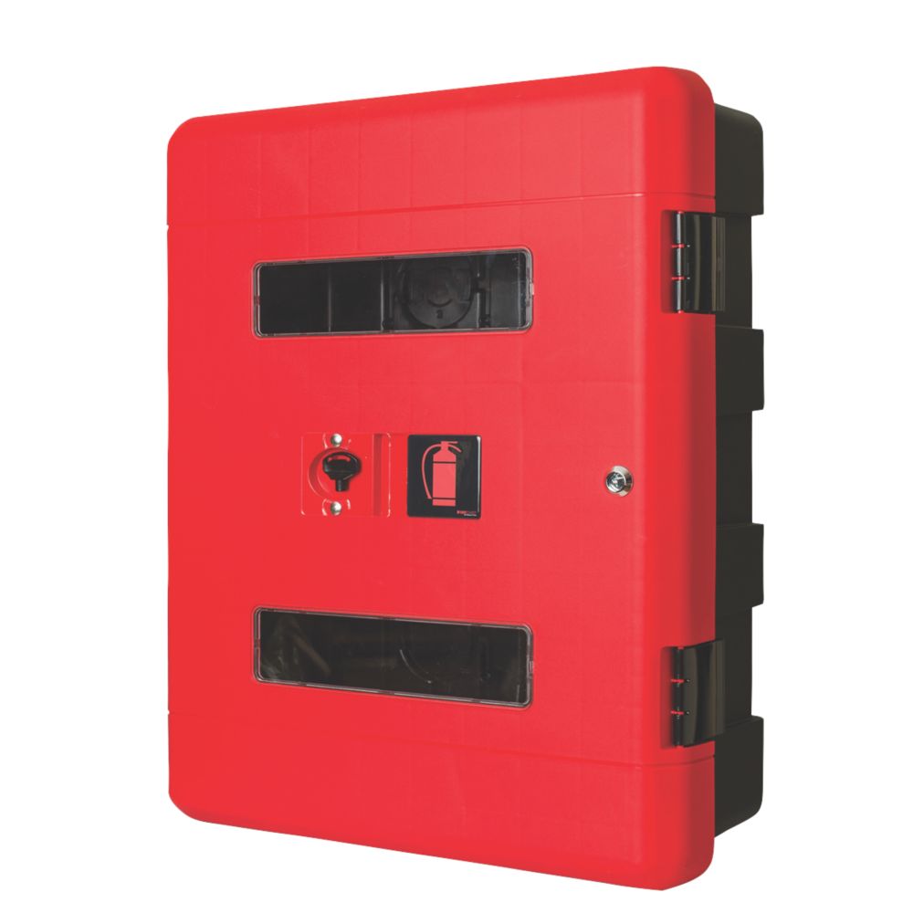 Firechief 106-1158 Double Extinguisher Cabinet with Key Lock 616 x 270 ...