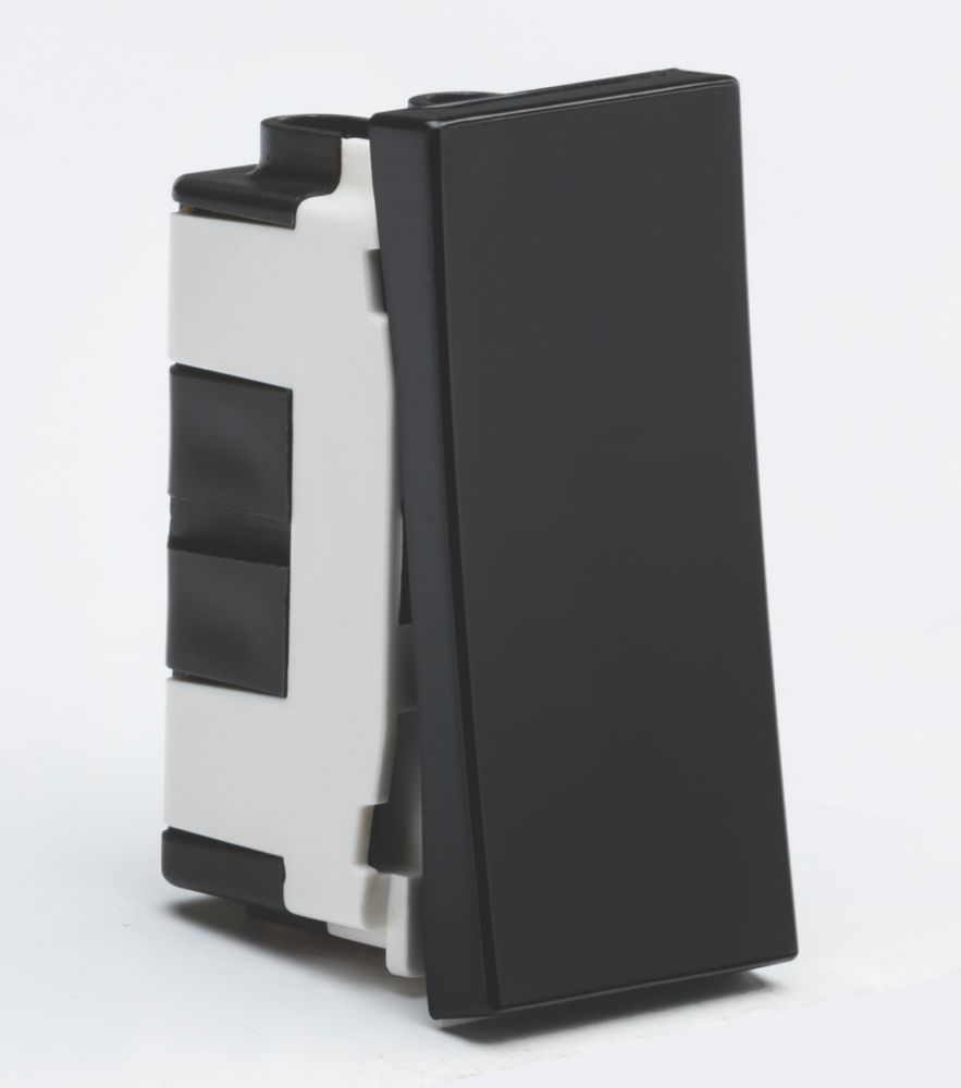 Knightsbridge 20AX 2-Way Modular Light Switch Black - Screwfix