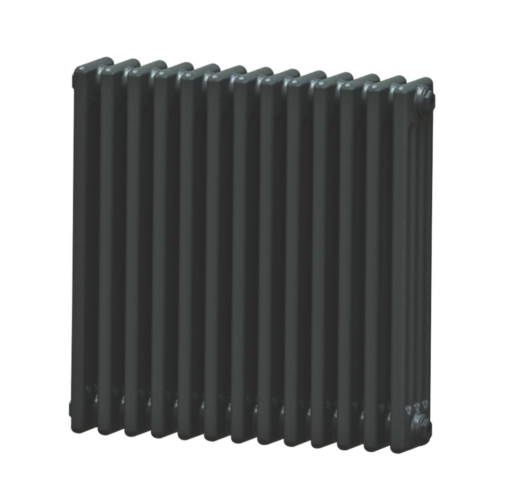 Acova 600mm x 628mm 3540BTU Volcanic Horizontal 4 Column Radiator ...