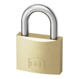 Smith & Locke Brass Keyed Alike Closed Shackle Padlocks 40mm 4 Pack ...