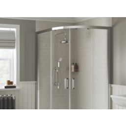 Mira Realm ERD Rear-Fed Exposed Chrome Effect Thermostatic Mixer Shower ...