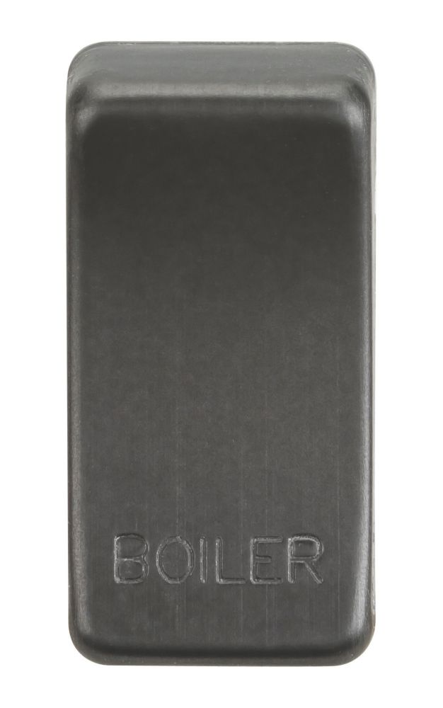 Knightsbridge 'BOILER' Switch Cover Smoked Bronze - Screwfix
