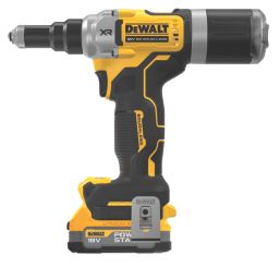 DEWALT DCF414E2T-GB 18V 2 x 1.7Ah Li-Ion PowerStack Brushless Cordless Riveter - Screwfix