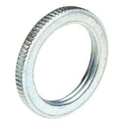 Deta Bright Zinc-Plated Milled-Edge Lock Rings 25mm 10 Pack - Screwfix