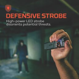 Nebo Edge 2K Rechargeable LED Flashlight Grey 2000lm - Screwfix