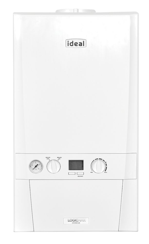 Ideal Heating Logic Max System S15 Gas System Boiler White - Screwfix