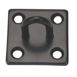 Essentials Steel Ring on Plates 50mm x 50mm 2 Pack - Screwfix