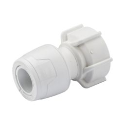 Hep2O Hand-Titan Plastic Push-Fit Straight Keyless Tap Connector 15mm x ...