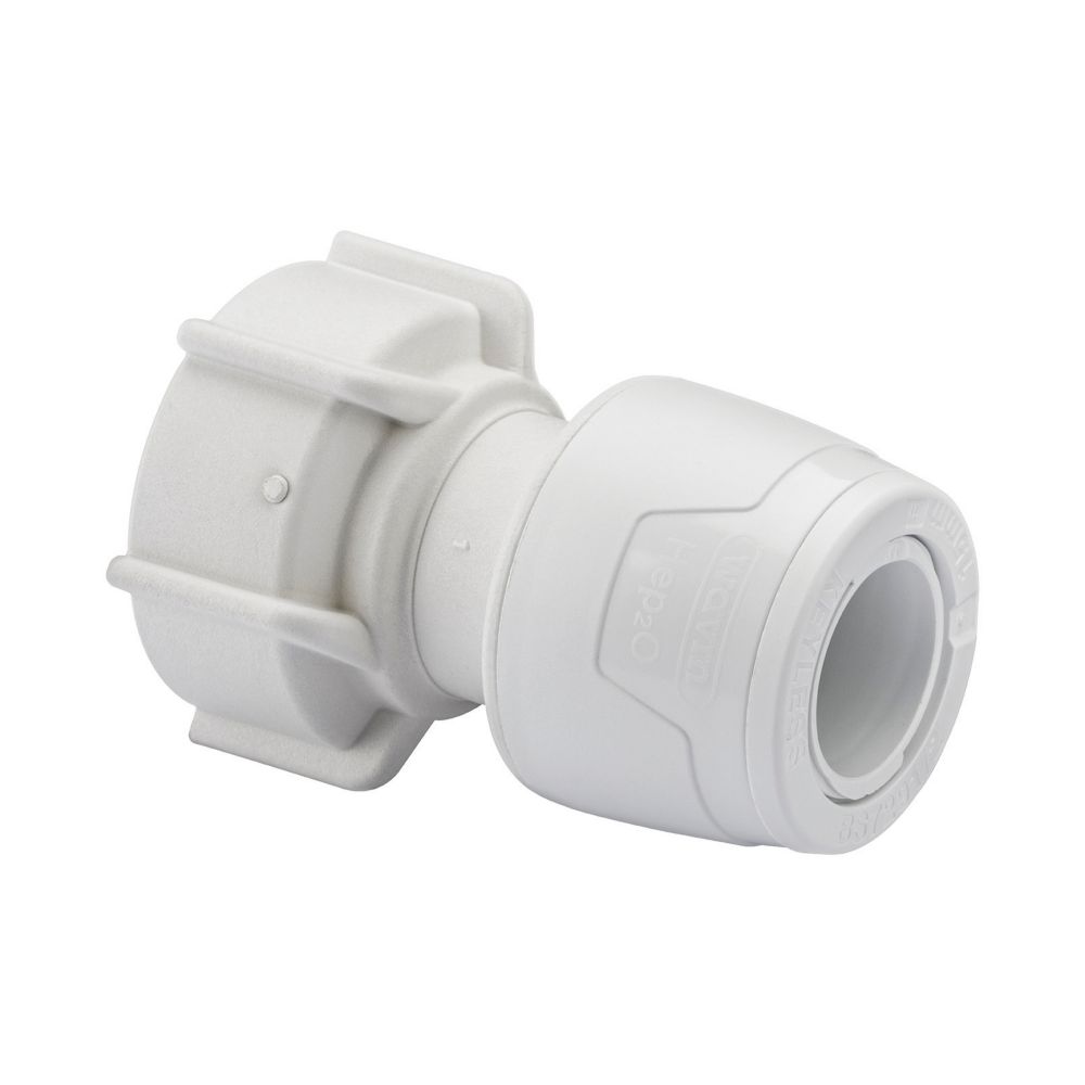 Hep2O Hand-Titan Plastic Push-Fit Straight Keyless Tap Connector 15mm x ...
