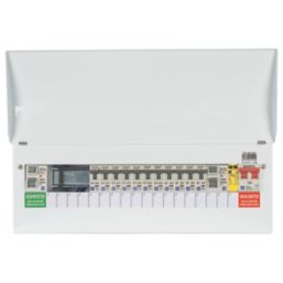 Lewden Pro 22-Module 15-Way Populated High Integrity Dual RCD Consumer ...