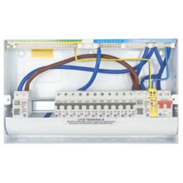 Lewden Pro 22-Module 15-Way Populated High Integrity Dual RCD Consumer ...
