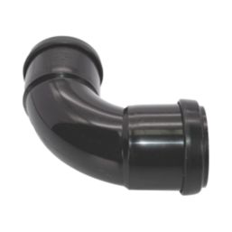 FloPlast Push-Fit Bend Black 92.5° 40mm - Screwfix