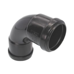 FloPlast Push-Fit Bend Black 92.5° 40mm - Screwfix