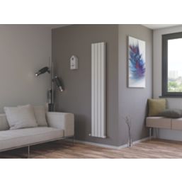 Ximax 1800mm x 295mm 2683BTU White Vertical Designer Radiator - Screwfix