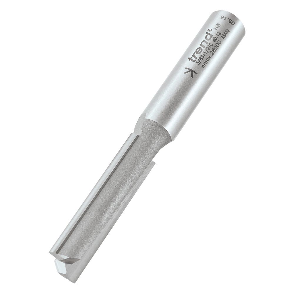 Trend 3/83X1/2TC 1/2" Straight Cutter 12.7mm x 50mm - Screwfix