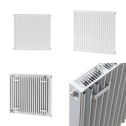 Flomasta 700mm x 700mm 2590BTU White Type 11 Convector Radiator - Screwfix