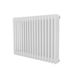 Azur 600mm x 830mm 3514BTU White Horizontal 3 Column Radiator - Screwfix