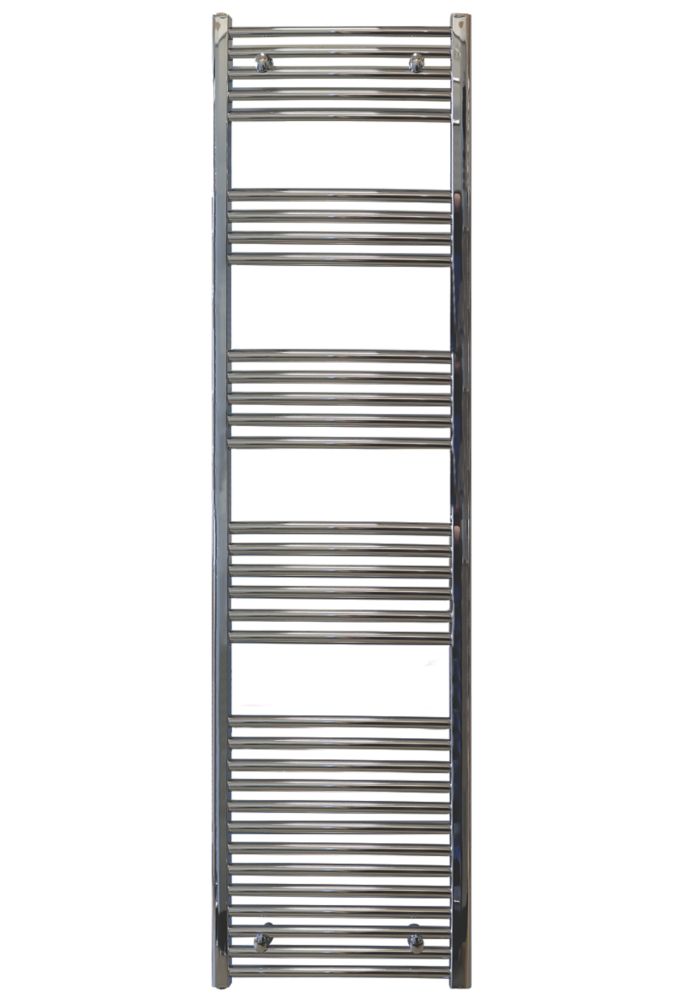 Towelrads 1800mm x 600mm 2143BTU Chrome Flat Towel Radiator - Screwfix