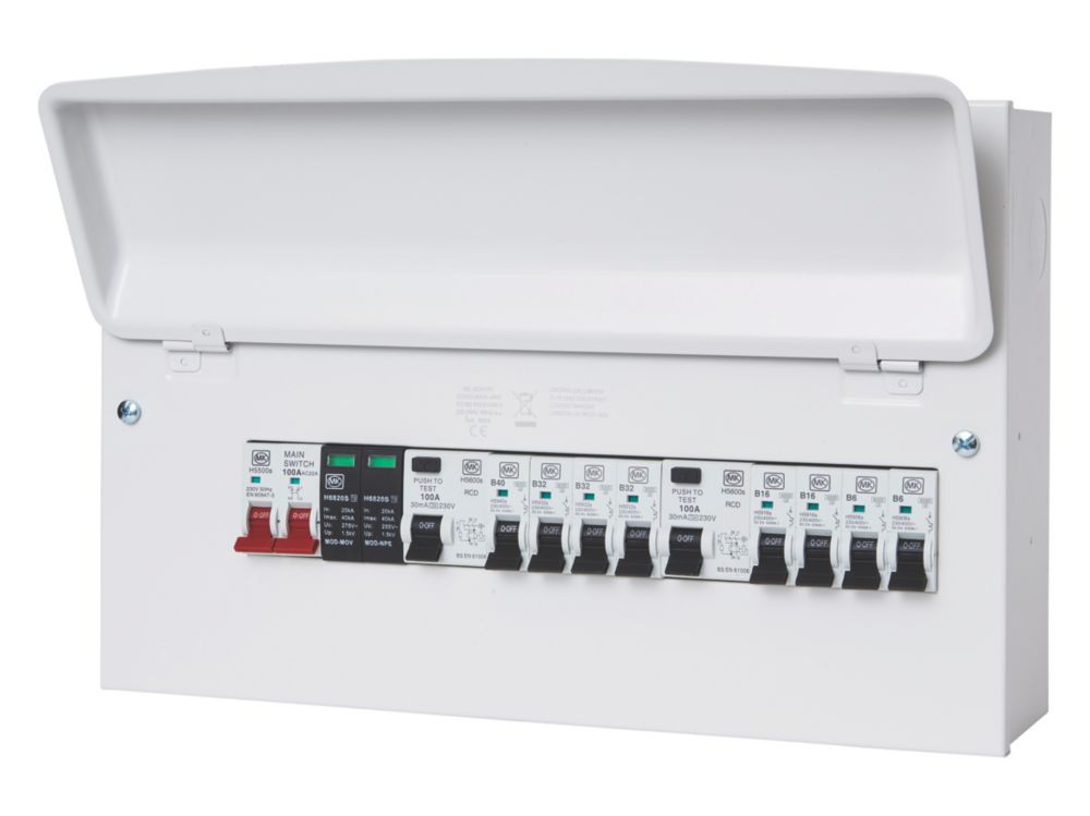 MK Sentry SPD Consumer Units | Power Distribution & Circuit Protection | Screwfix.com