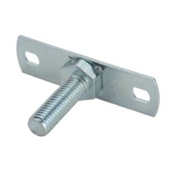 Tesla M10 Male Backplates for Pipe Clips M10 Zinc 5 Pack - Screwfix