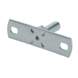 Tesla M10 Male Backplates for Pipe Clips M10 Zinc 5 Pack - Screwfix