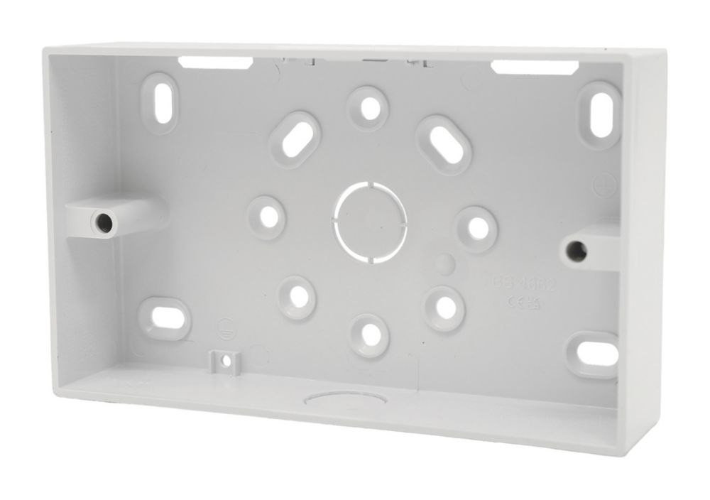 Deta TTE 2-Gang Surface Pattress Box 32mm - Screwfix