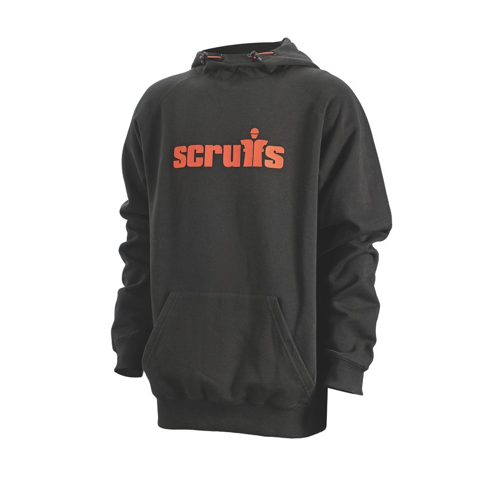 Scruffs Tamworth Hoodie Black X Large 50" Chest - Screwfix