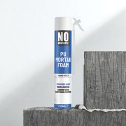 No Nonsense Polyurethane Mortar Foam Hand Held Yellow 750ml - Screwfix