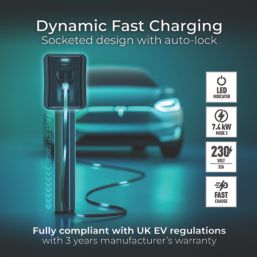 Masterplug 1 Port 7.4kW Mode 3 Type 2 Socket Smart Electric Vehicle ...