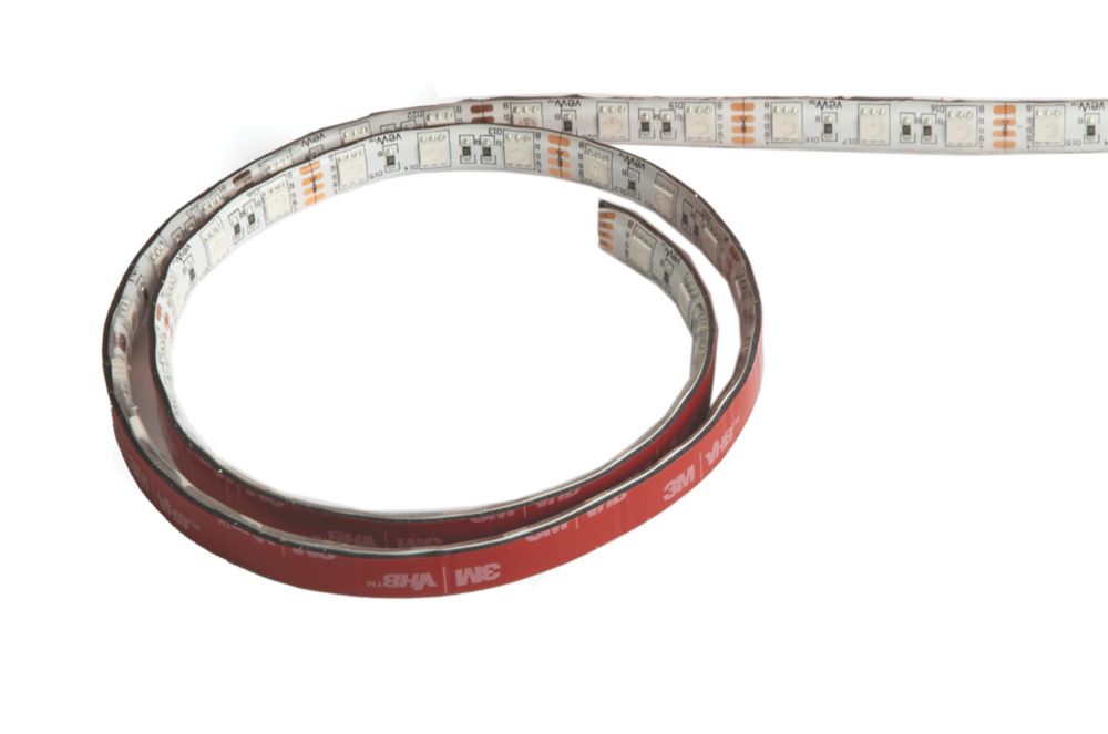 VEW RGB+ 3m LED Strip Light 14.4W - Screwfix