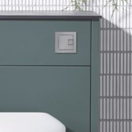 Square Dual-Flush Flushing Button Chrome - Screwfix