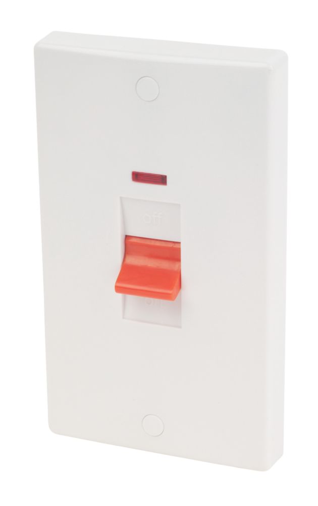 Schneider Electric Ultimate Slimline 50A 2-Gang DP Control Switch White ...