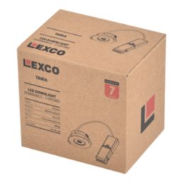 Lexco Tania Fixed Fire Rated LED Downlight Polished Chrome 6W 600lm - Screwfix