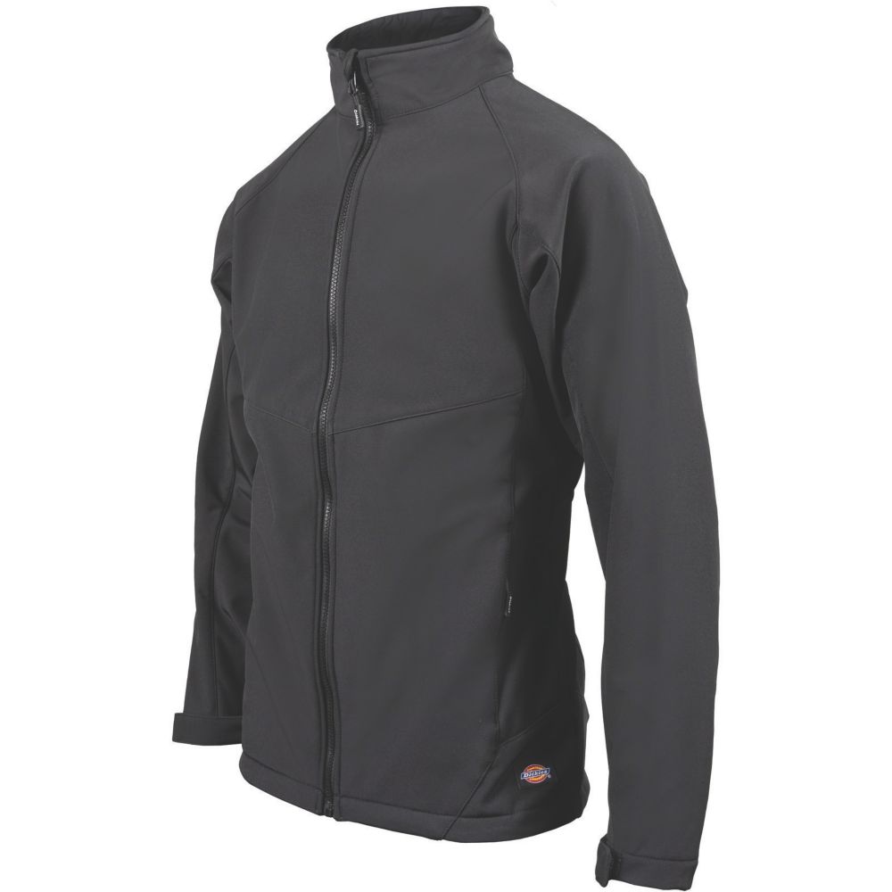 Dickies Softshell Jacket Black Medium 38-40" Chest | Work Jackets ...