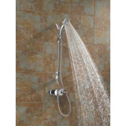 Mira Excel EV Rear-Fed Exposed Chrome Thermostatic Mixer Shower - Screwfix