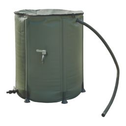 Verve Portable PVC Water Butt Green 200Ltr - Screwfix