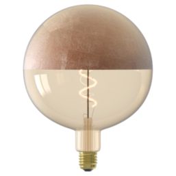 Calex XXL Kalmar Copper E27 Decorative LED Light Bulb 100lm 4W - Screwfix