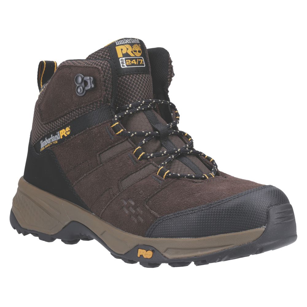 Timberland Pro Size 6.5 Dark Brown Waterproof Safety Boots - Screwfix
