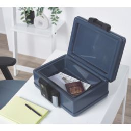 Yale 4Ltr Water-Resistant Fire Chest Small 354mm x 255mm x 145mm - Screwfix