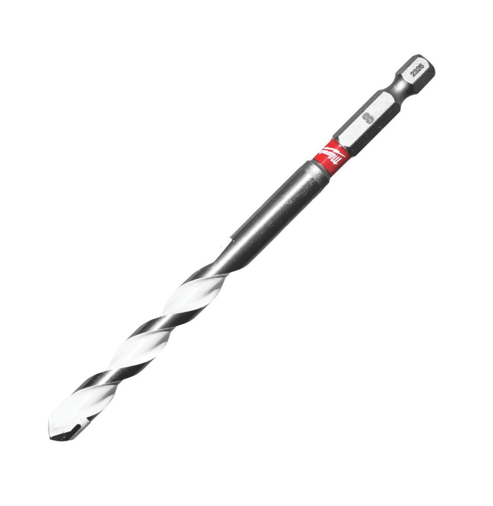 Milwaukee Hex Shank Multi-Material Drill Bit 8mm x 120mm - Screwfix